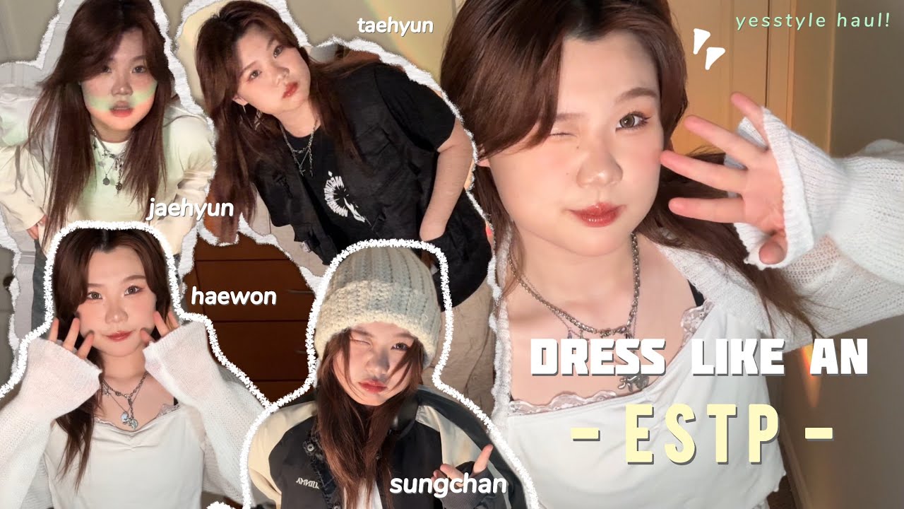 DRESS LIKE AN ESTP📒|Yesstyle haul ft. k-pop idols! dressing like my men ...