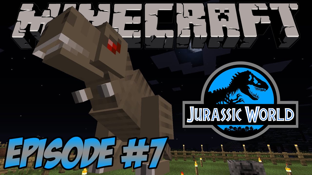 Making A Dinosaur Enclosure - Minecraft Jurassic World - Episode 7 ...