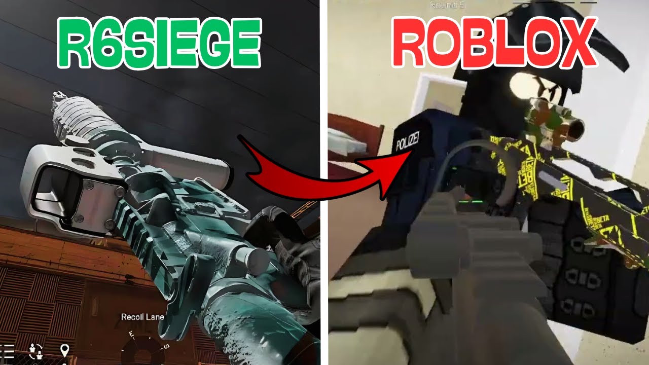 Rainbow 6 Siege.... BUT IN ROBLOX! This is insane! - YouTube
