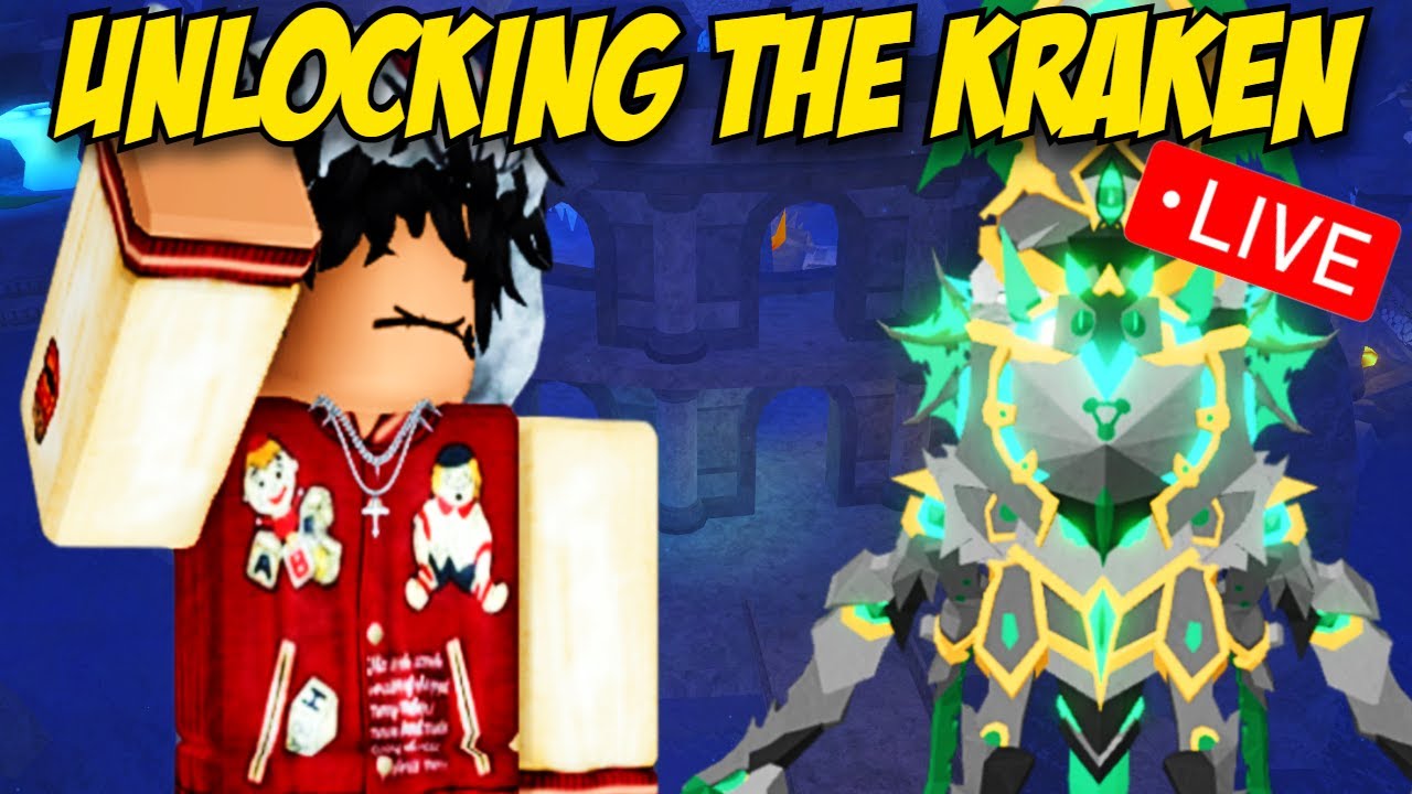 UNLOCKING The Kraken In Roblox Fisch LIVE! *NEW UPDATE* - YouTube