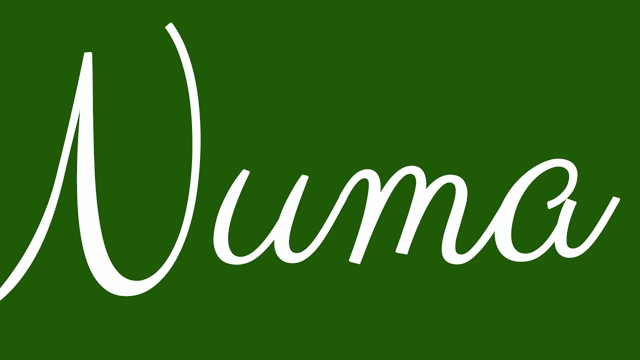 Learn how to Sign the Name Numa Stylishly in Cursive Writing - YouTube