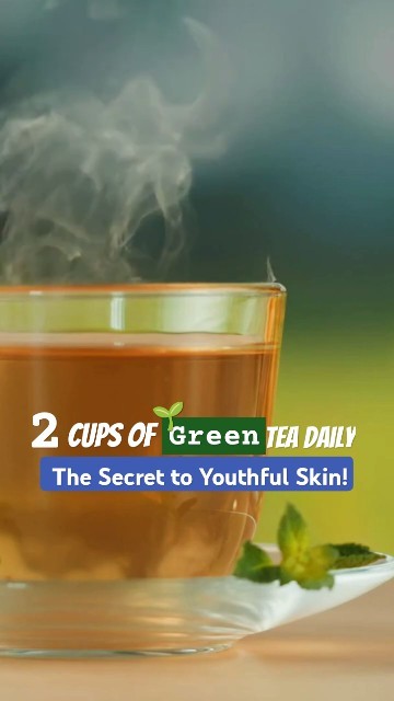 Drink 2 Cups of Green Tea Daily for a Youthful Radiant Face - YouTube