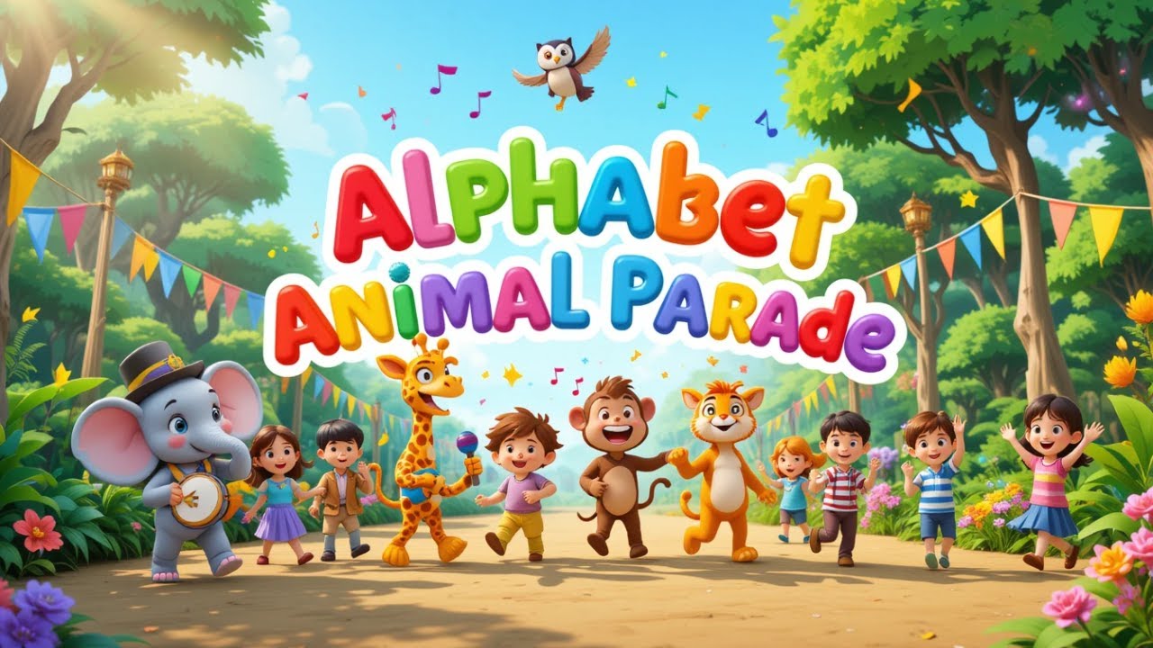 Alphabet Animal Parade I Bubbles & Beats I Nursery Rhymes & Music ...