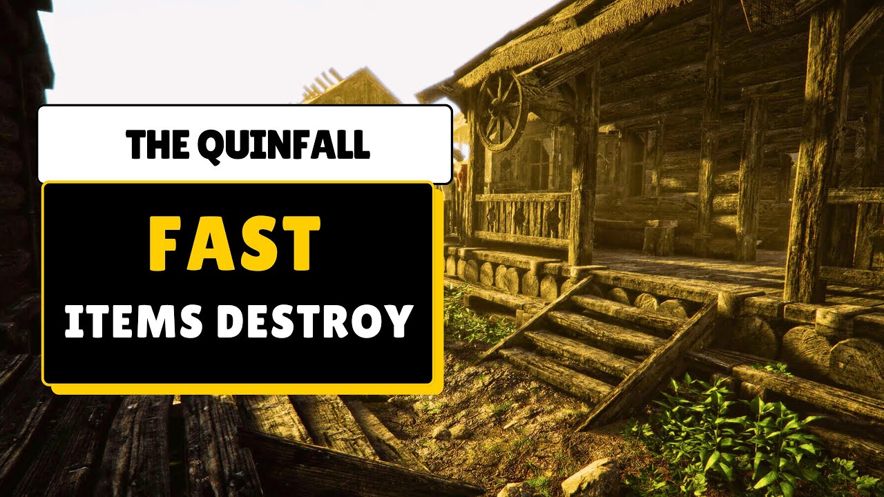 How to Mass Destroy ITEMS in Inventory - The Quinfall - YouTube