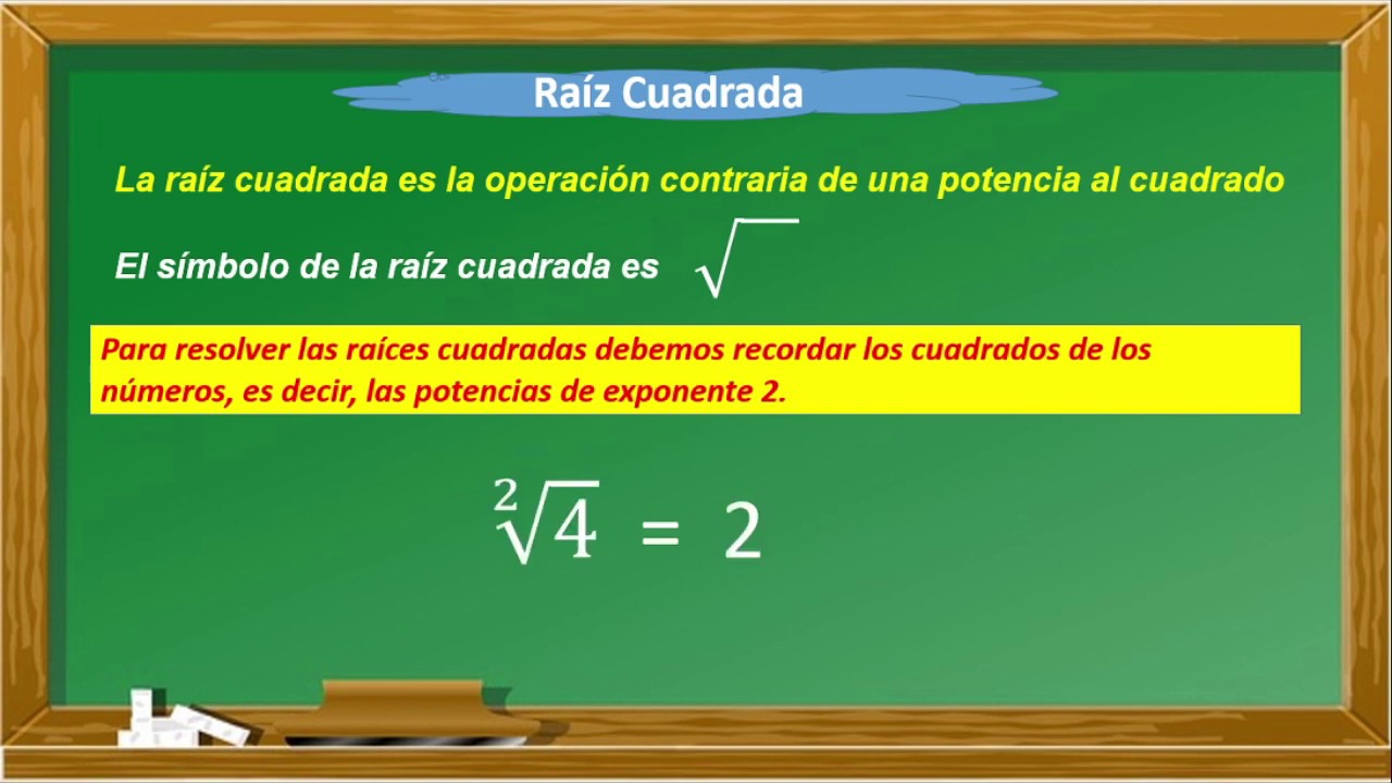 Raíz cuadrada - YouTube