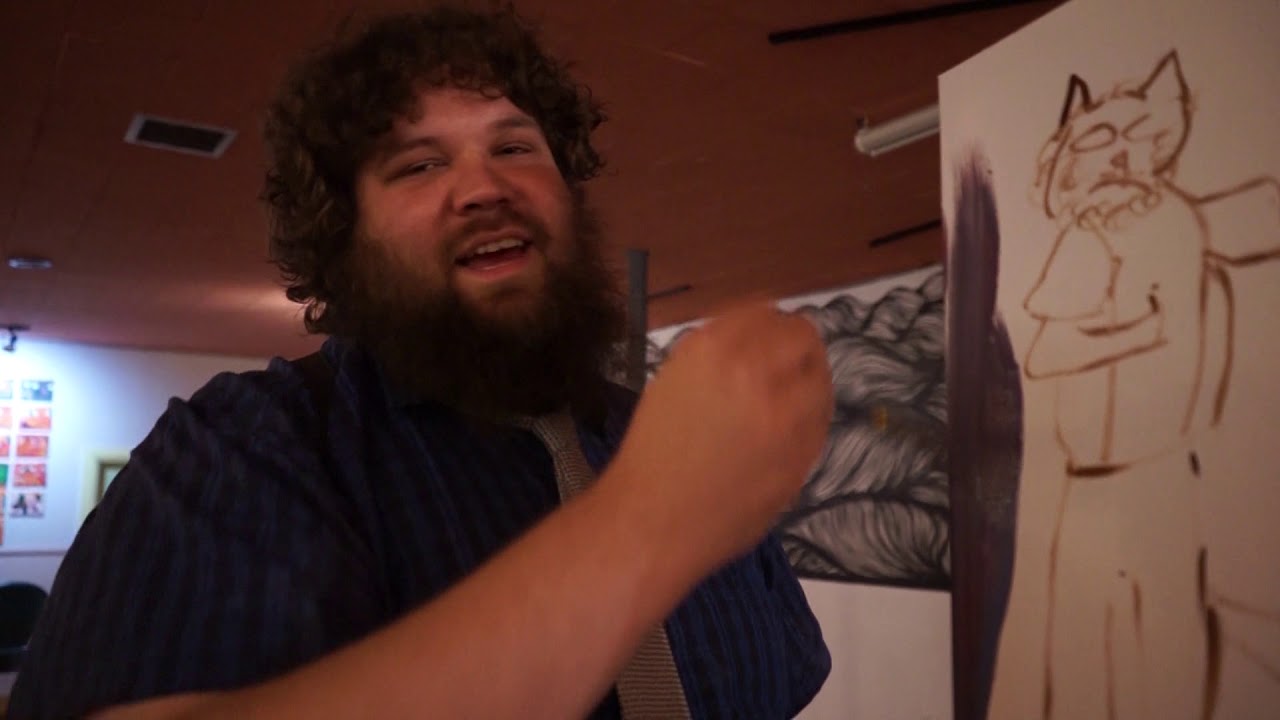 GP does PG - Garrett Perry Cat Art Show May 2019 - YouTube