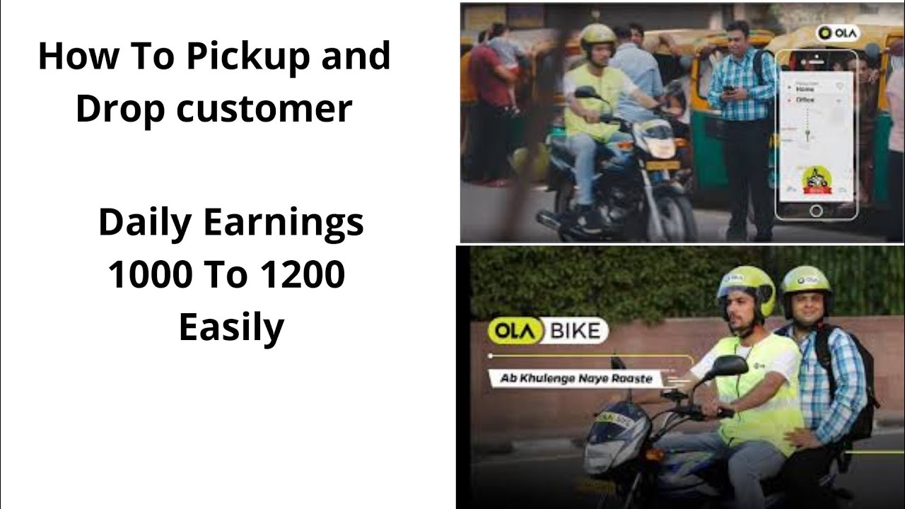 How To Ola Bike Booking Pickup and Drop complete process in Hindi 😀Ola ...
