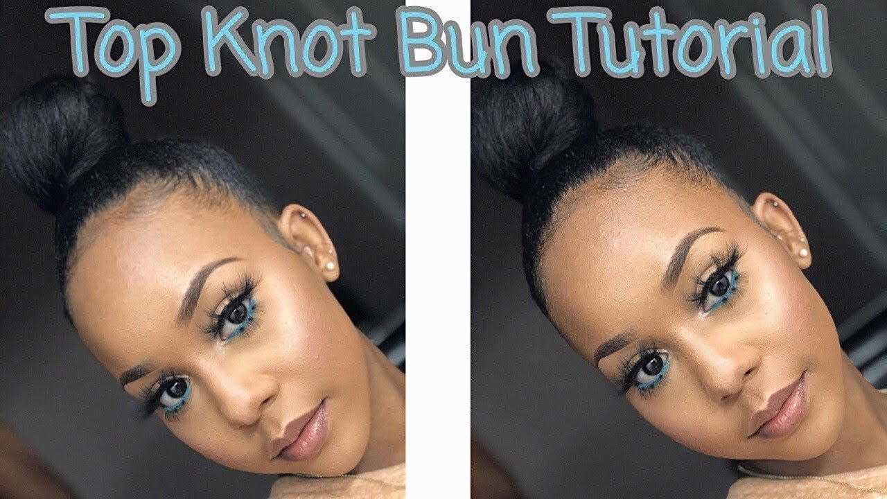 WASH DAY + TOP KNOT BUN TUTORIAL (ON RELAXED HAIR WITH NEW GROWTH ...