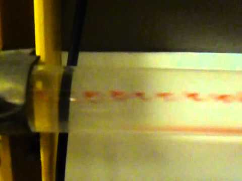 Reynolds' Dye Experiment: Group W2 - YouTube