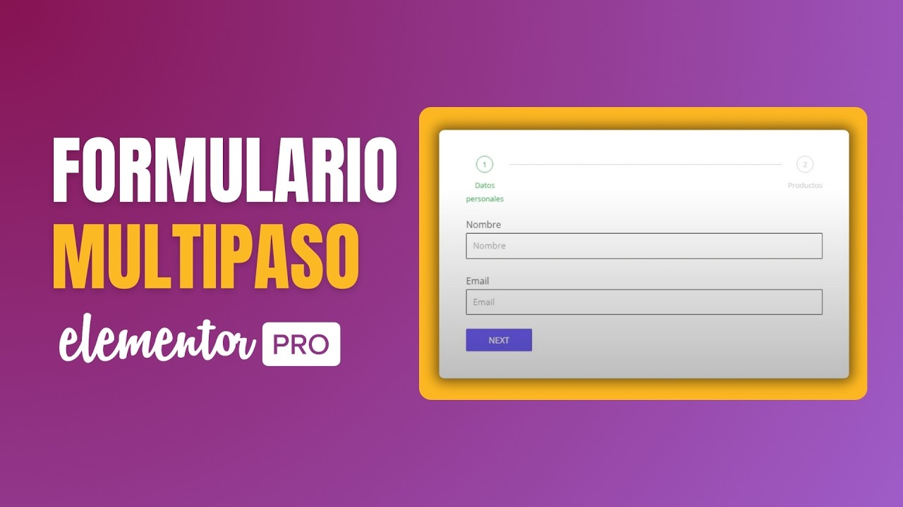 Crear Formularios MULTI-STEP como un PRO con Elementor - YouTube