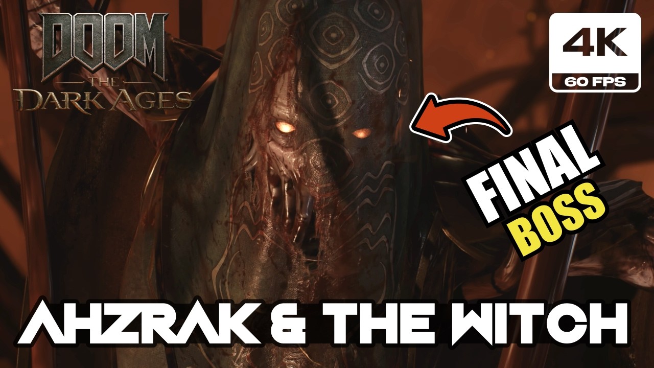 DOOM: The Dark Ages - Ahzrak and The Witch Boss Fight & Ending (4K ...