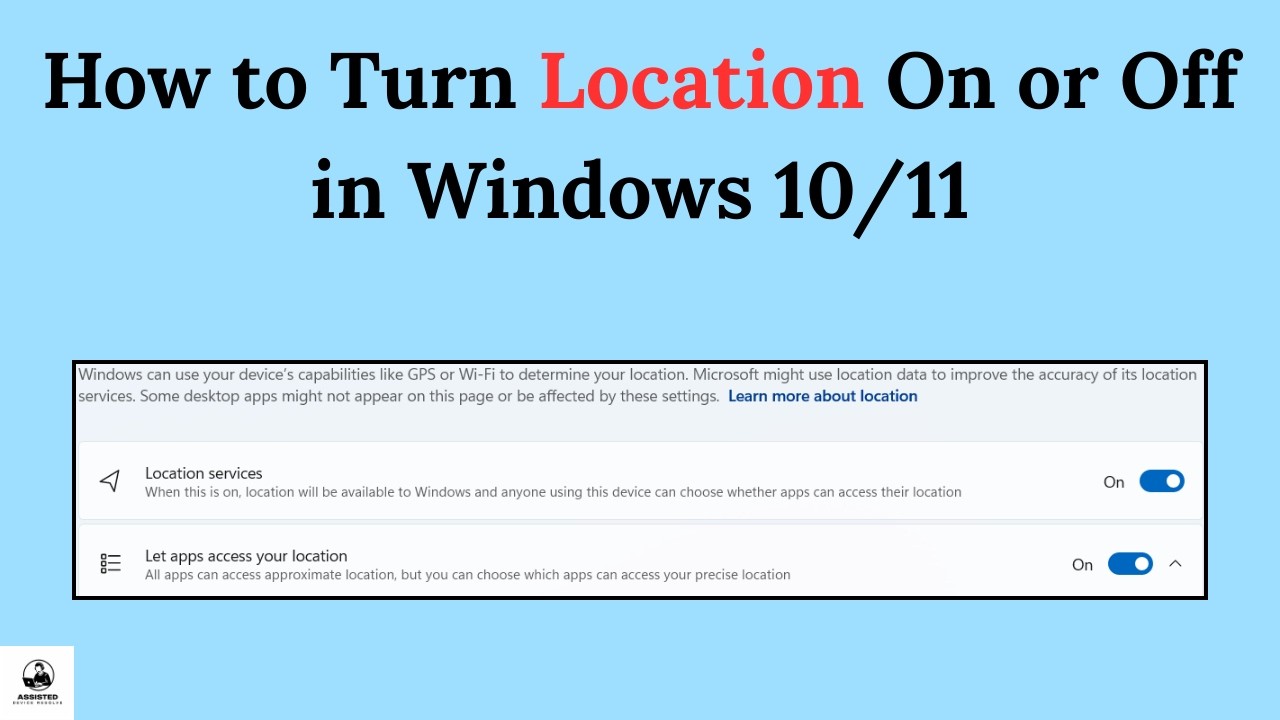 How to Turn Location On or Off in Windows 10/11 [2026] - YouTube