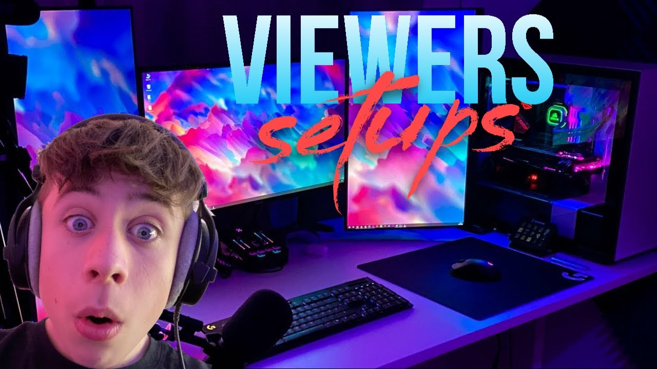 I Reacted To My Viewers "BEST" Gaming Setups! - YouTube