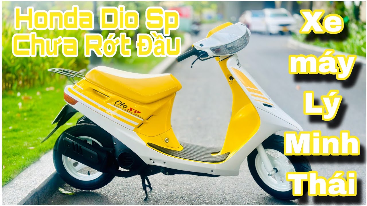 Xe kho zin Dio Sp 50cc 2 thì màu trắng vàng - Xe máy Lý Minh Thái - Mini Scooter - YouTube