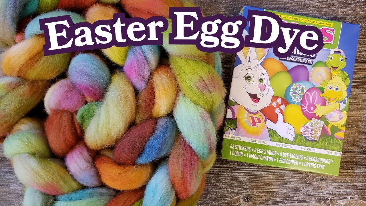 I Dyed a Pound of Wool with 3 Easter Egg Dye Kits! - YouTube