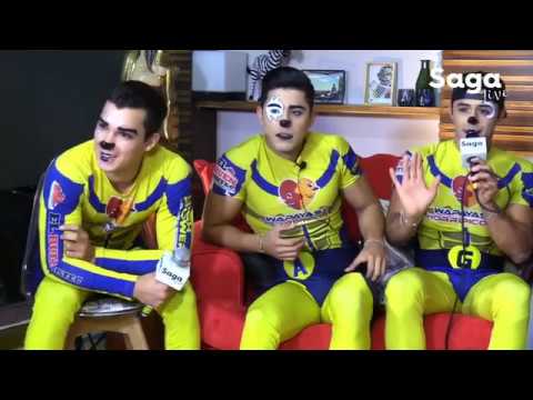 ¡Los wapayasos estuvieron en Saga Live e hicieron de todo! - YouTube