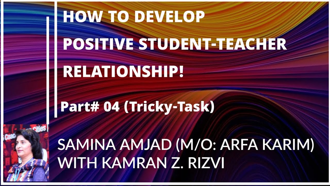 Part#04: Tricky-Task for Teachers in debate btw Samina Amjad (M/O: Arfa ...