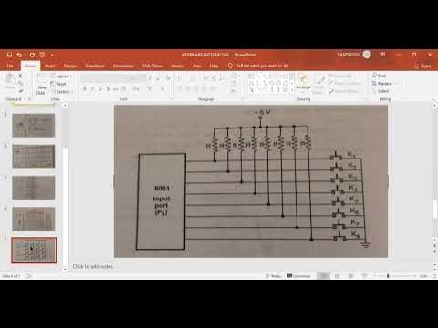KEYBOARD INTERFACING IN 8051 MICROCONTROLLER - YouTube