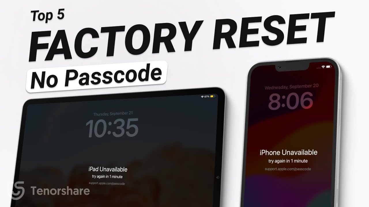[Top 5] How to Factory Reset Locked iPhone Without Password 2024 (No ...