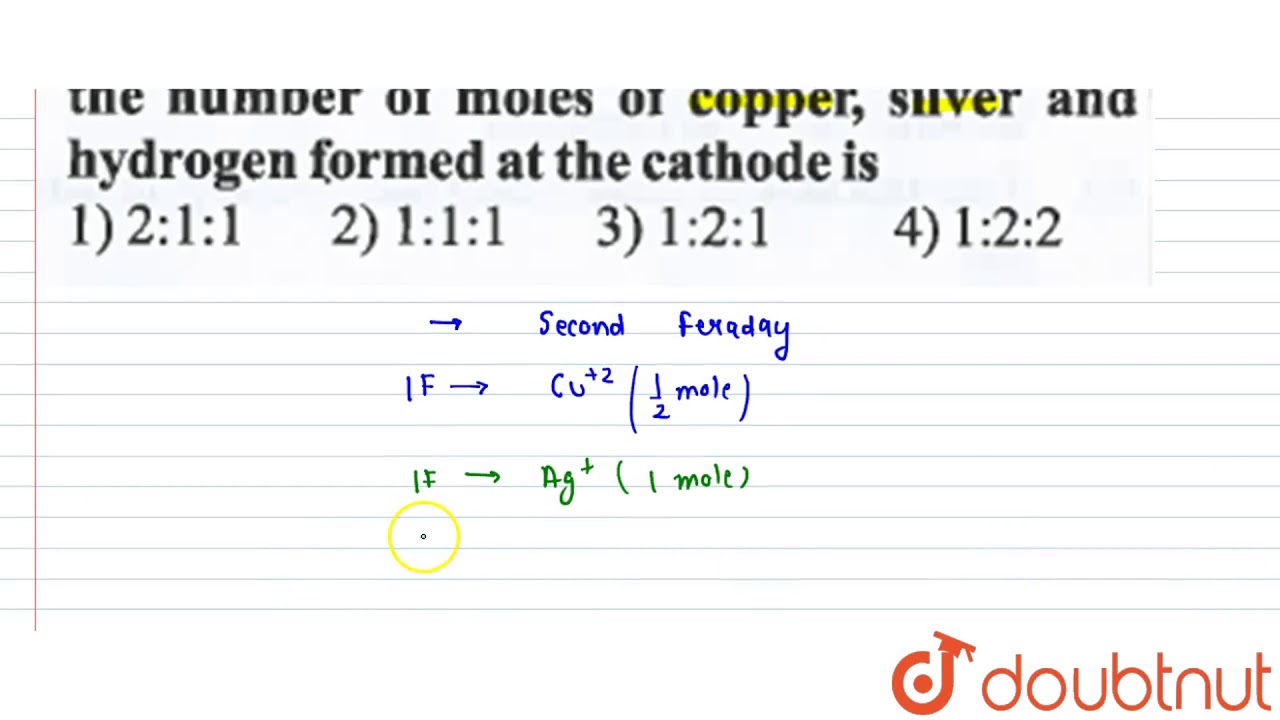 A copper voltameter, a solver voltameter and a water voltamenter are ...
