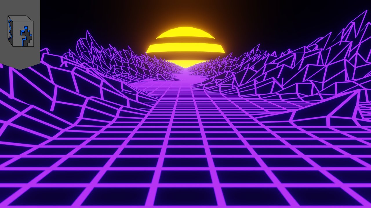 Synthwave | Chillwave | Retrowave Purple Neon Background Loop | HD ...