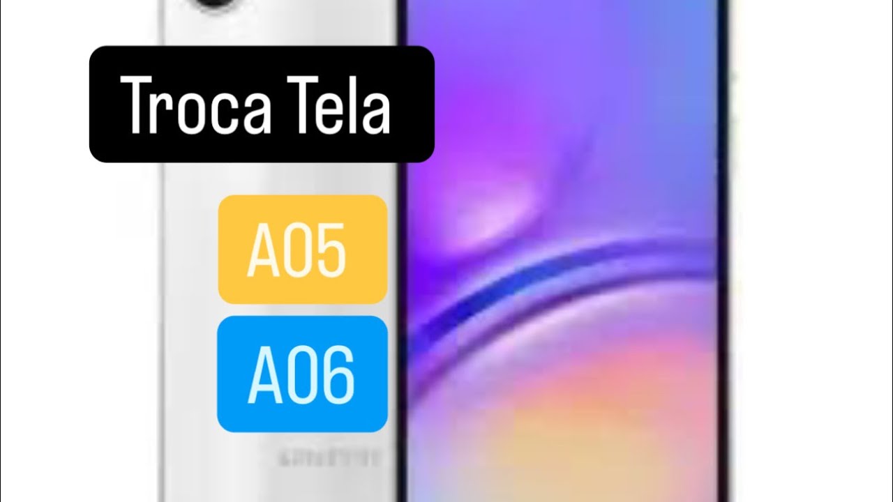 Como trocar a tela celular A05 A06 - YouTube