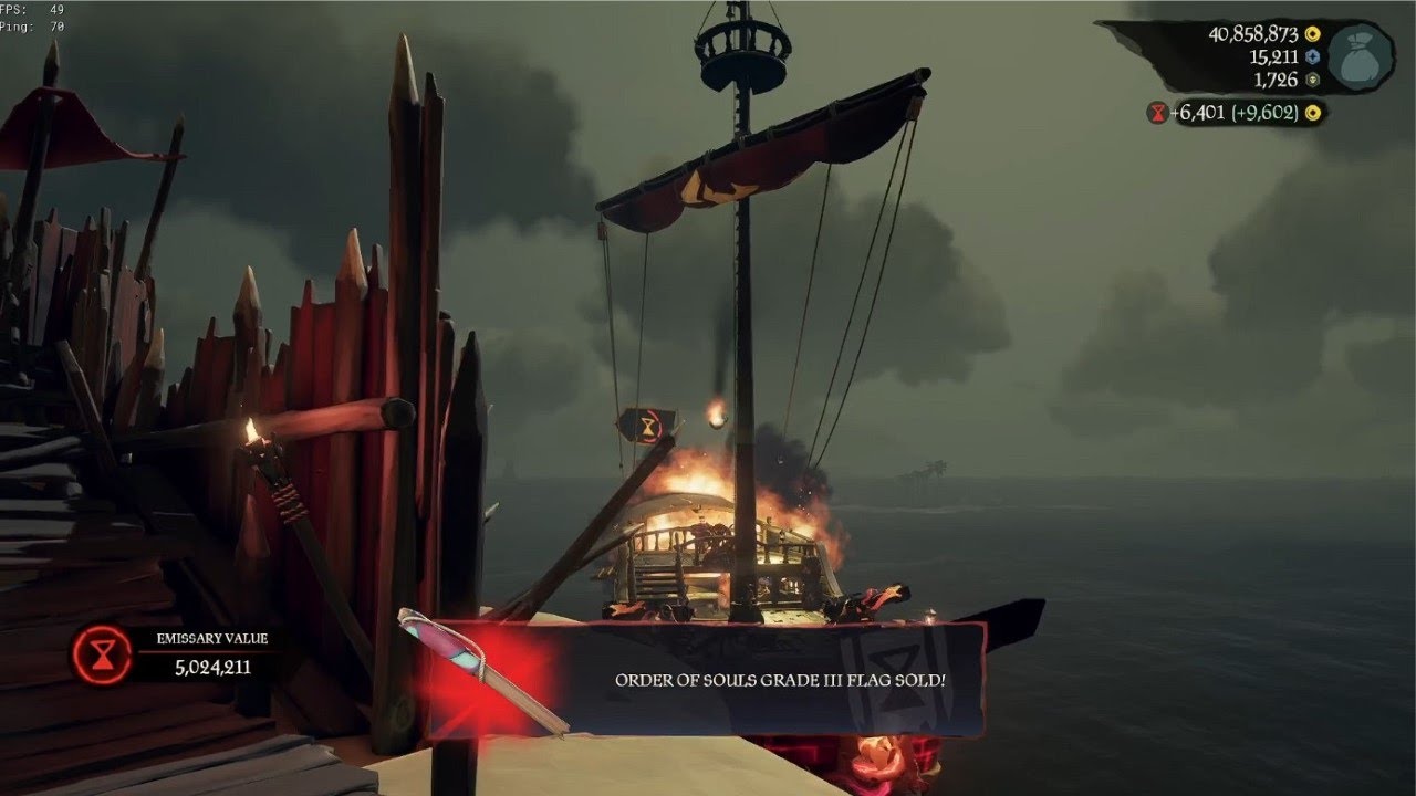 Epic Reaper Brig lvl up to 5 Vs 2 reaper & PvP Fight at hidout | SOT ...