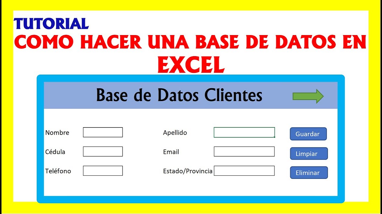 Excel Visual Basic Formulario para Modificar Datos - YouTube