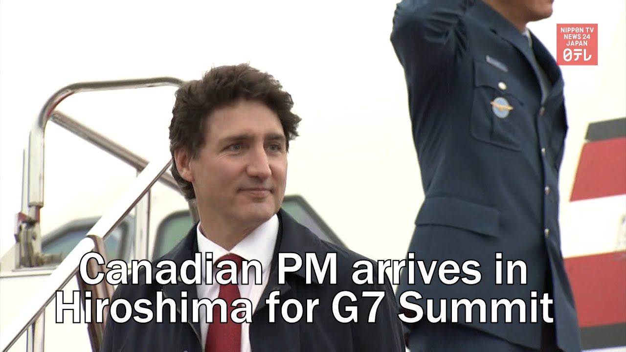 Canadian PM arrives in Hiroshima for G7 Summit - YouTube