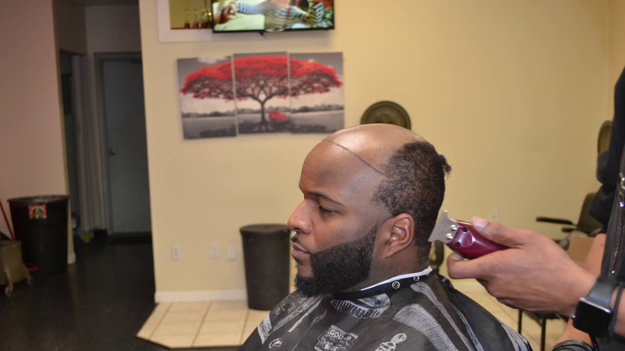 Hair unit install (manweave) - YouTube