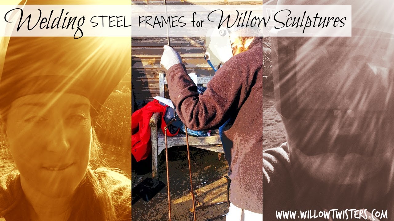The making of Steel frames for willow sculptures - YouTube