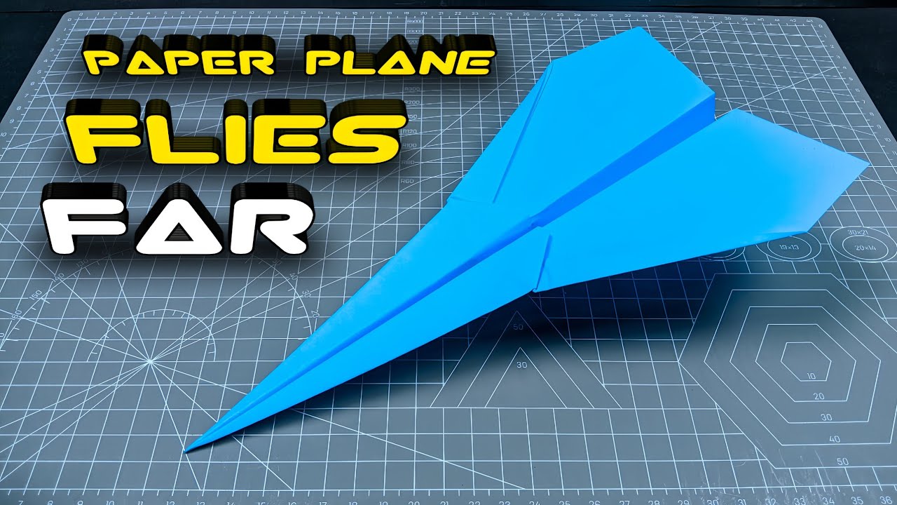 Full Tutorial : How To Fold Paper Plane That Flies Far - YouTube