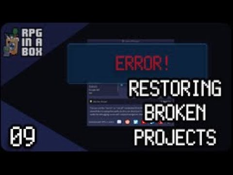 Restoring Projects that won't open - YouTube