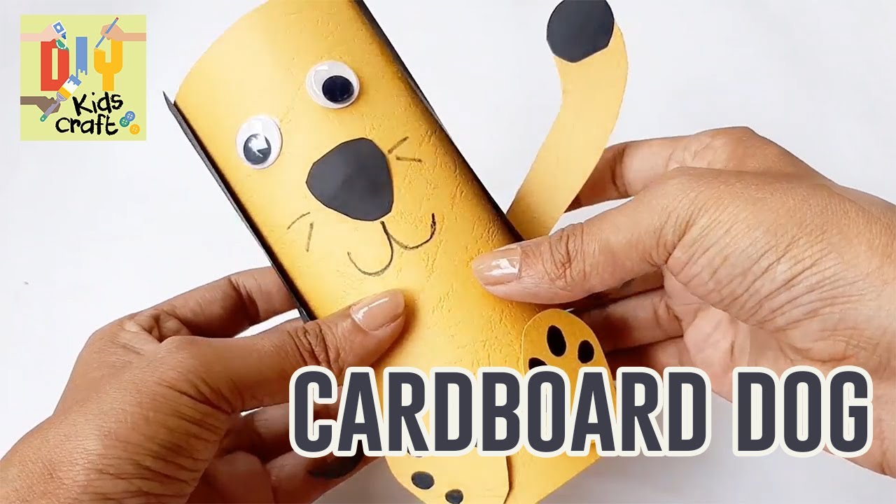 How To Make A Cute Dog With Cardboard | Easy Cardboard Paper Dog DIY ...