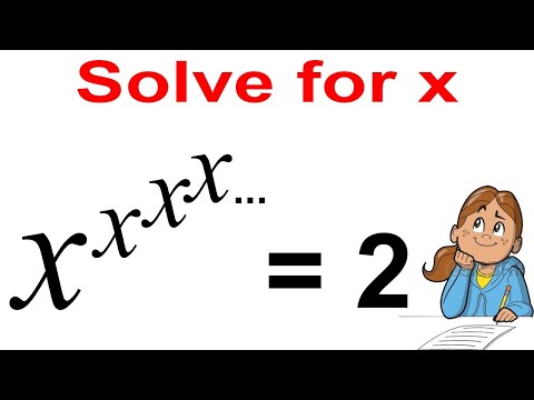 Pure Mathematics Olympiad Question || Solve for the value of x : x^x^x ...