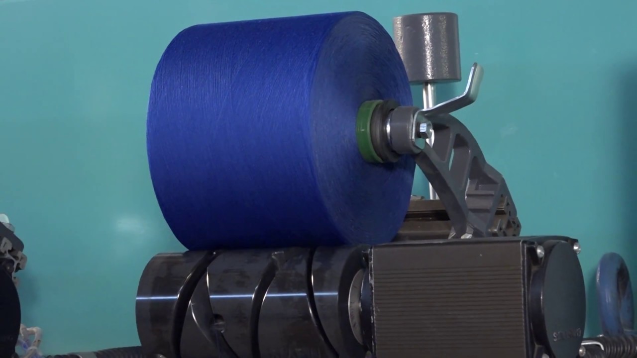 RI 8001 8 Spindle Single End Sizing Machine from Rabatex HD - YouTube