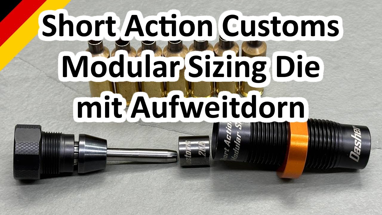 Teaser Short Action Customs Modular Sizing Die - YouTube