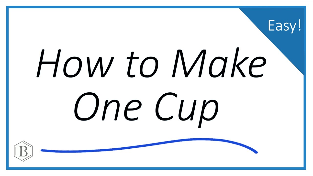 How to Measure 1 Cup | What Measuring Cups Equal 1 Cup? - YouTube