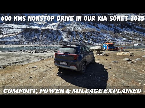 600 Kms Nonstop Drive in our Kia Sonet 2025 | Manali to Delhi Nonstop in Kia Sonet