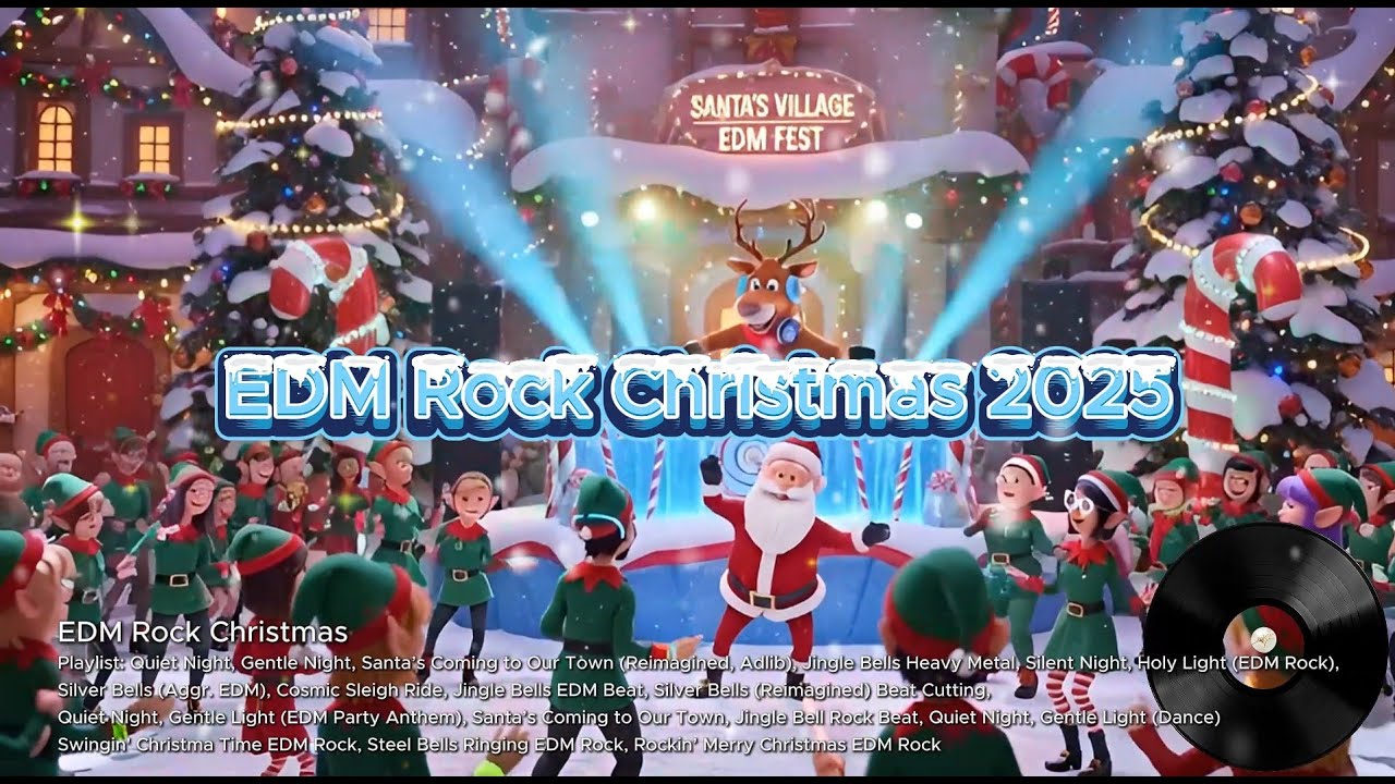 EDM Rock Christmas Party Mix 2025 | 1 Hour Dance Party - YouTube