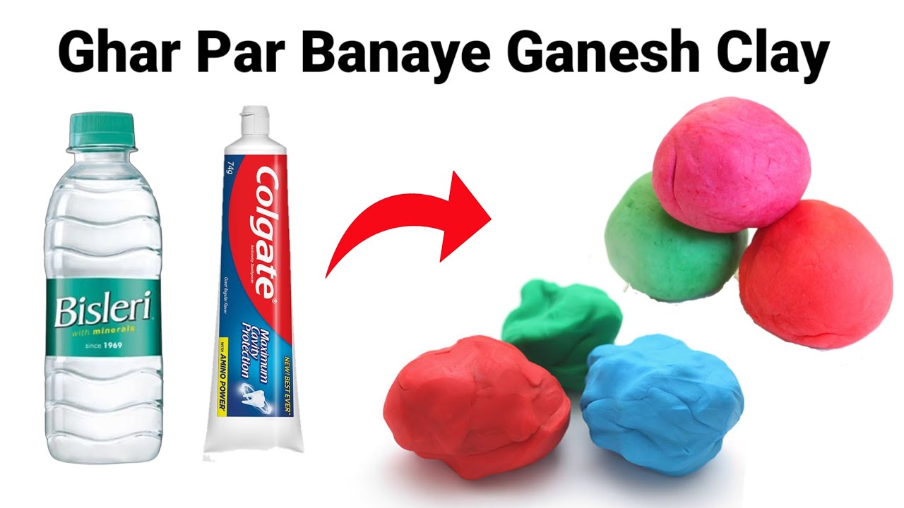 How to make Colgate Mouldit Clay/Ganesh Idol Making Clay/ganapati murti ...