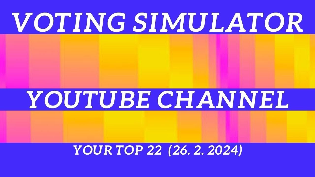 Eurpvision 2024: Your top 22 (36 youtube channel) - voting simulator ...