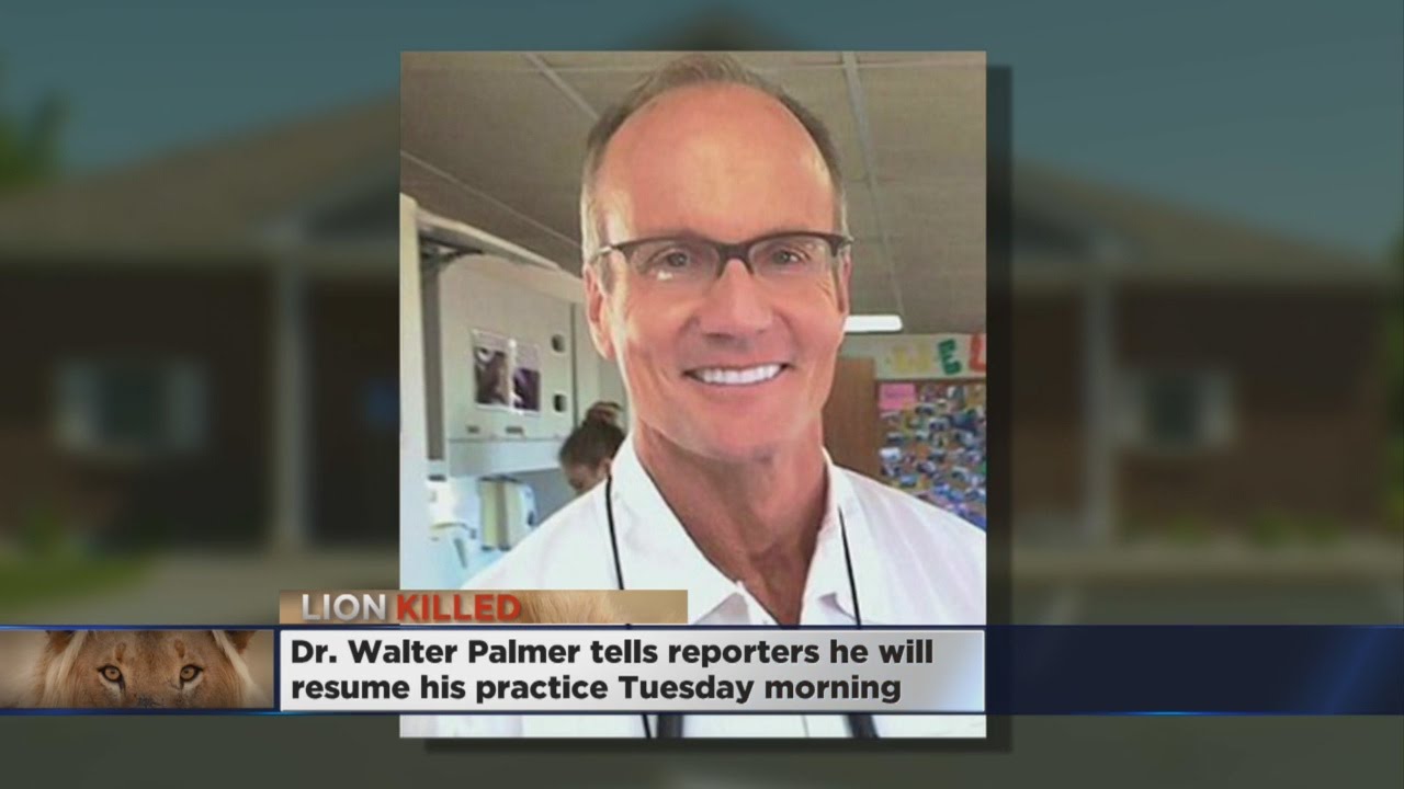 Dr. Palmer Expected To Resume Practice Tuesday - YouTube