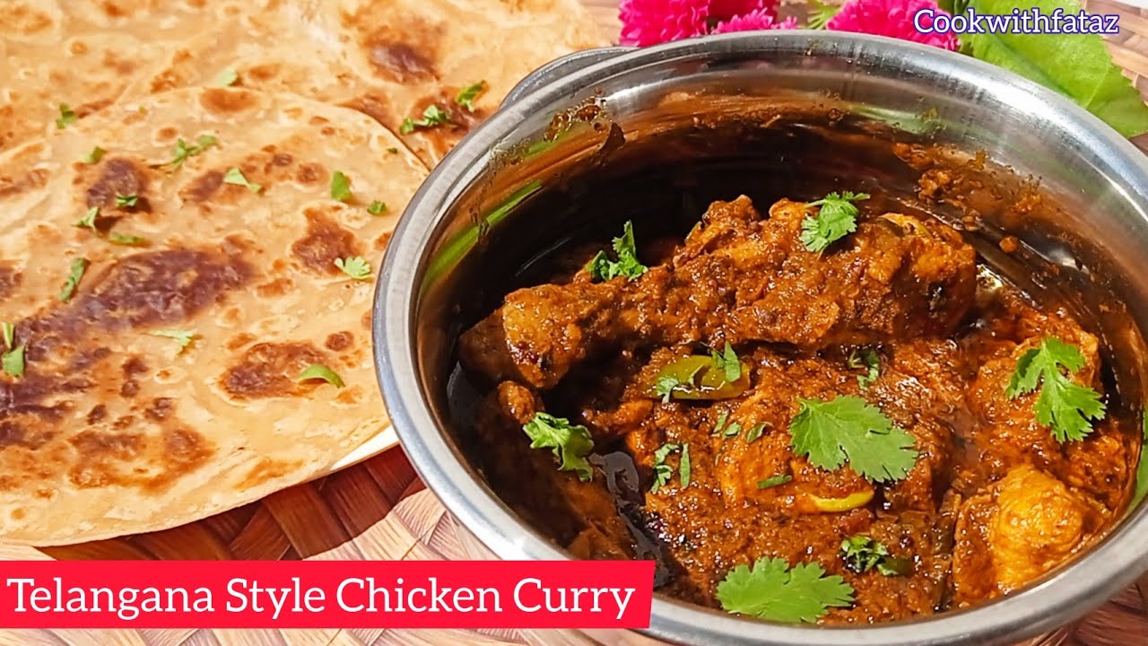 Telangana Style Chicken Curry | Chicken Gravy Recipe | Quick Chicken ...