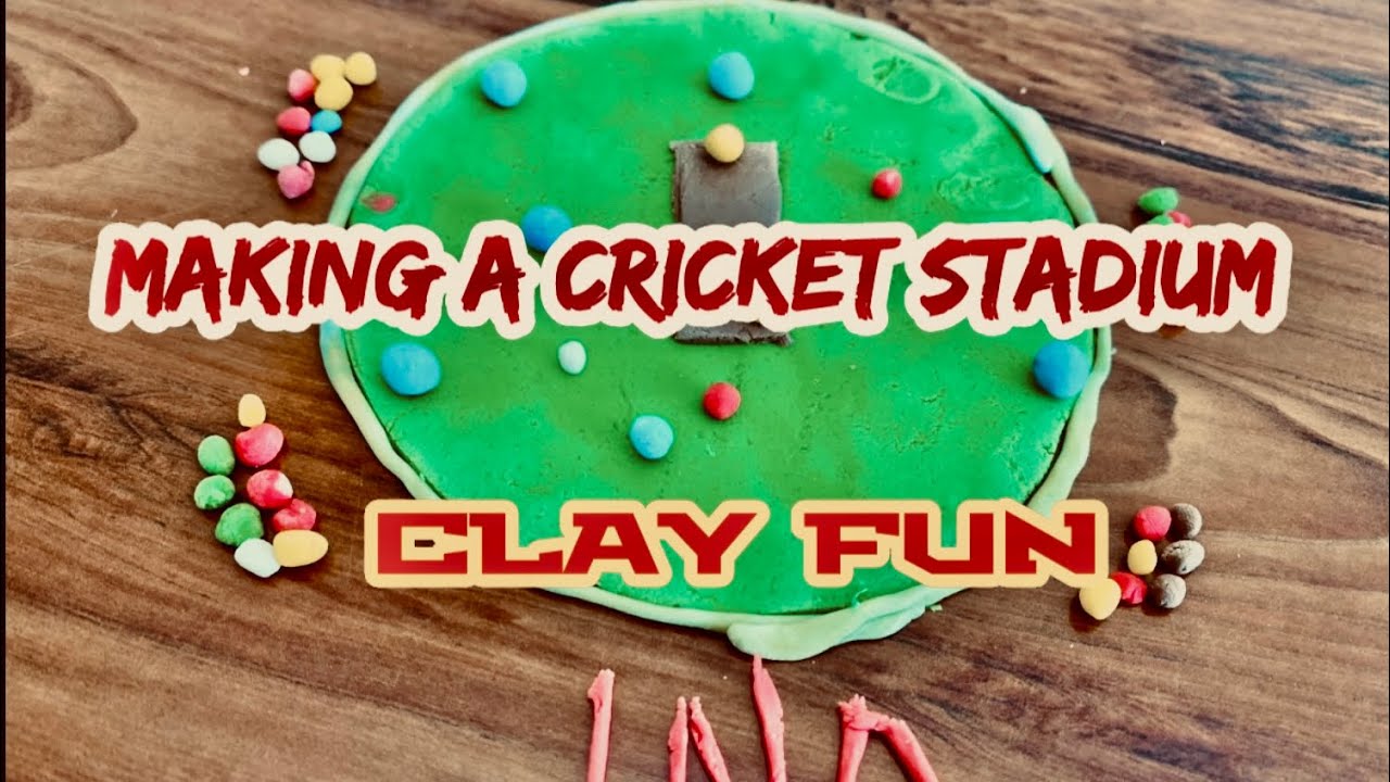 Cute Clay Craft cricket Stadium | You can Make Yourself | Fun Diy ...