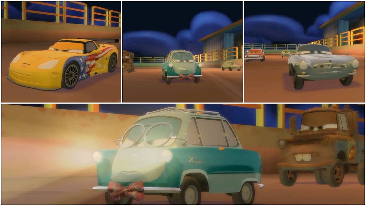 Young Professor Z race at Oil Rig Run, Cars 2 The Video Game PC ...