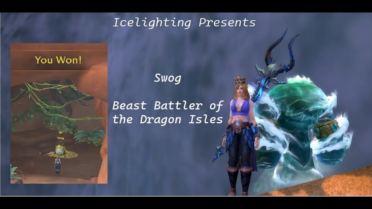 Swog- Beast Battler of the Dragon Isles- Level 25 Beast Battle Pet win ...