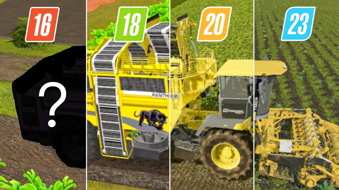 Fs16 vs Fs18 vs Fs20 vs Fs23 | Sugar beet Harvesting | Timelapse ...