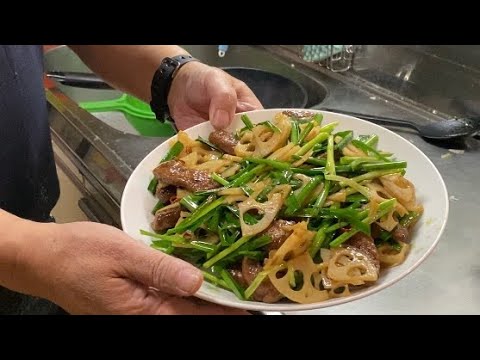 How to cook Liver Nira / レバーニラ火ため - YouTube