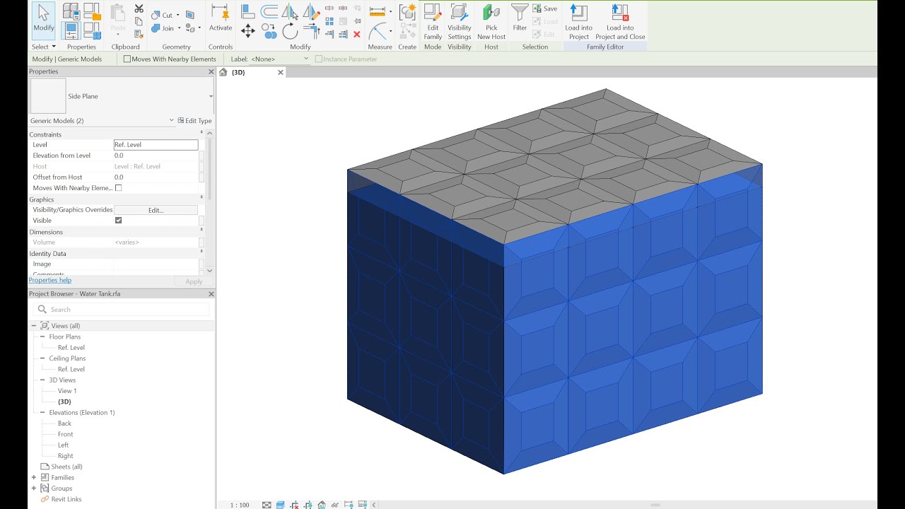 How to Create a Parametric Water Tank Family in Revit (Part 2 of 3 ...